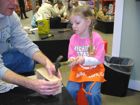 Free Woodworking Fun At Home Depot | A Quiet Simple Life