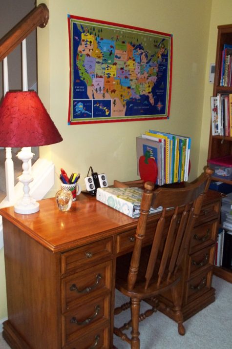 Our Homeschool Learning Room For Second Grade | A Quiet Simple Life