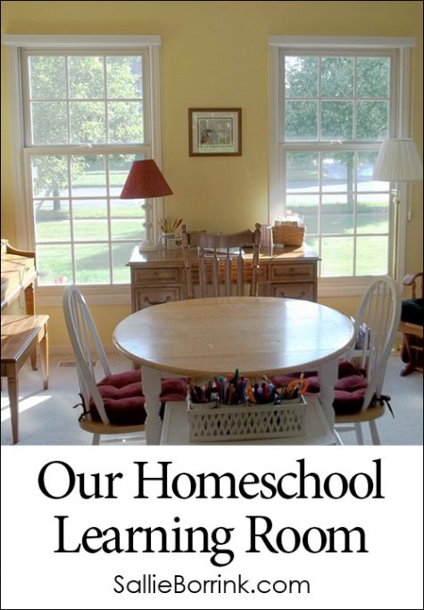 Our Homeschool Learning Room For Fourth Grade | Sallie Borrink