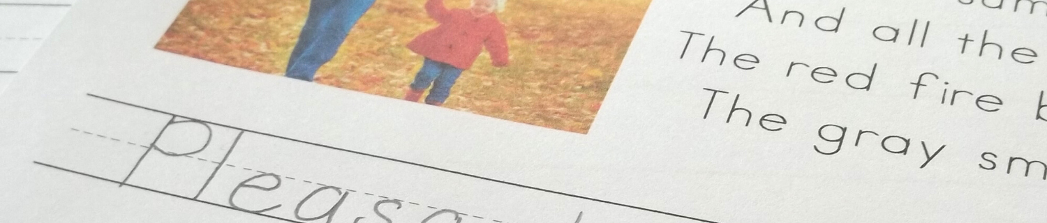 Free “Autumn Fires” Copywork