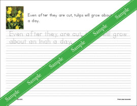 Flowers & Plants Copywork | Print & Cursive Worksheets | A Quiet Simple ...