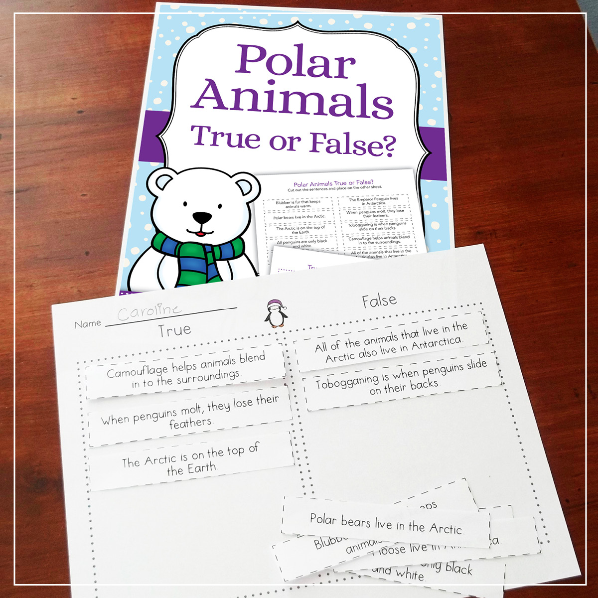 Free Polar Animals Activity | A Quiet Simple Life