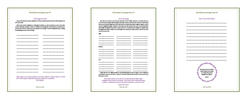 The Freedom Of Learning To Say No A Quiet Simple Life With Sallie 