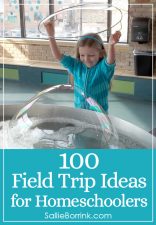 100 Field Trip Ideas for Homeschoolers | Free Printable | Sallie Borrink
