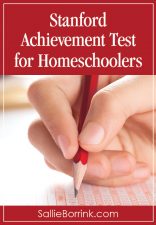 Stanford Achievement Test For Homeschoolers | Sallie Borrink