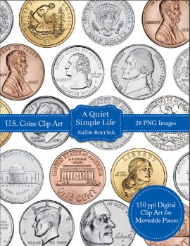 U.S. Coins Clip Art - Moveable for Digital Resources | Sallie Borrink