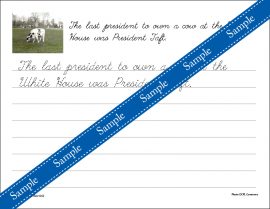 U.S. Presidents Copywork | Print & Cursive Worksheets | A Quiet Simple Life
