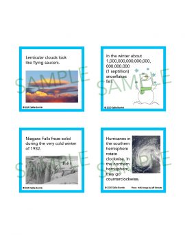 Weather Fun Fact Cards | Printable Activity | Sallie Schaaf Borrink