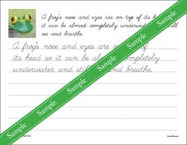 Reptiles & Amphibians Copywork | Print & Cursive Worksheets | A Quiet ...