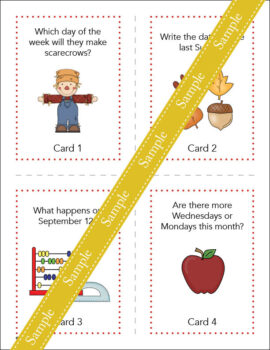 September Calendar Printable Activity | Sallie Schaaf Borrink