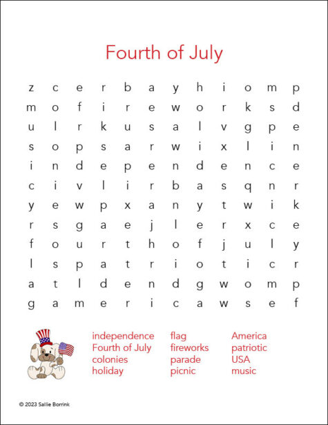 Free Fourth of July Word Search | A Quiet Simple Life | Sallie Borrink