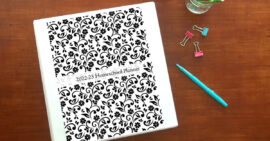 New Editable Homeschool Planner 2022-2023 - Black and White Floral - A ...