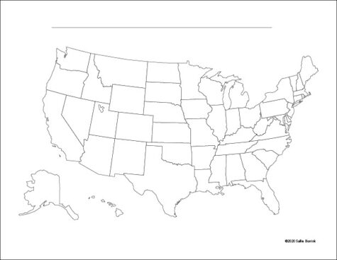 Free United States Map Printable | Blank USA Map | A Quiet Simple Life ...