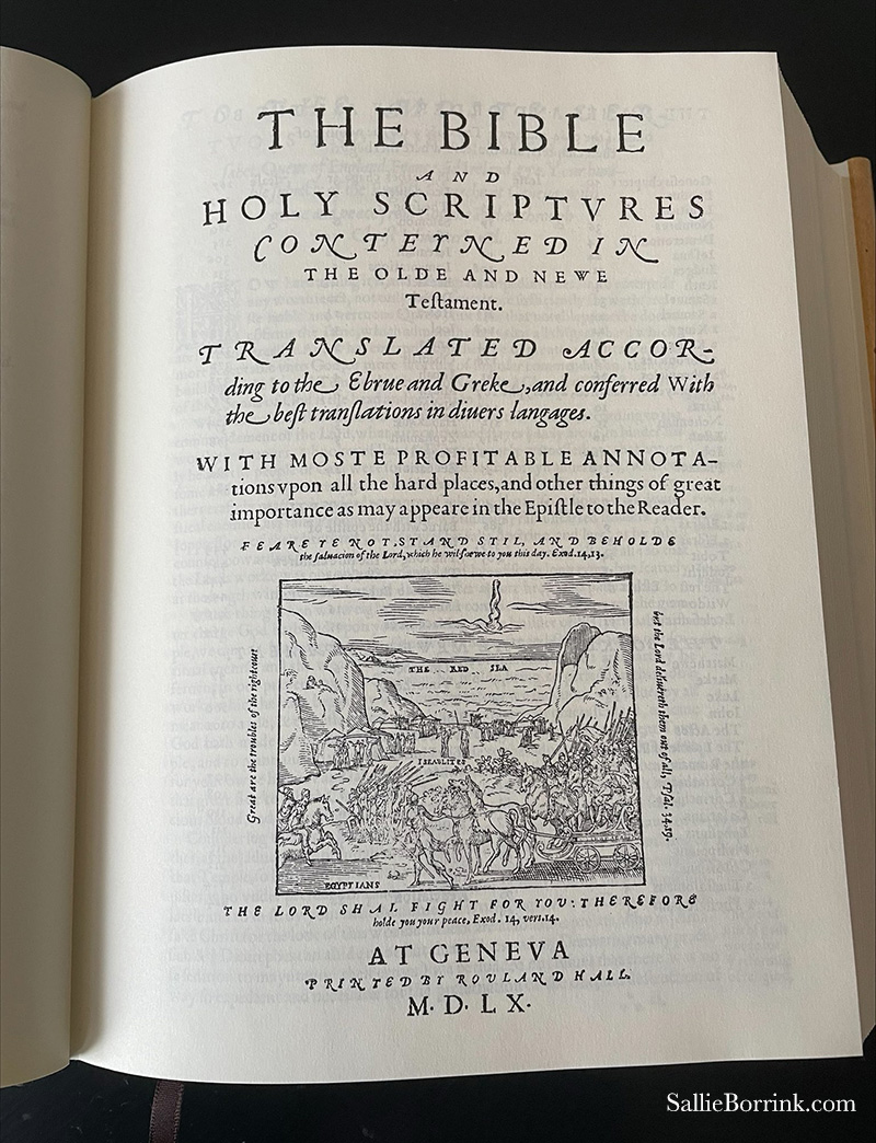 The Geneva Bible - 1560 Edition | Sallie Borrink