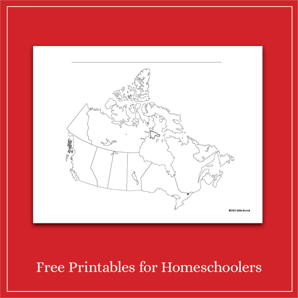 Free Printable Canada Map – Blank Outline Map | A Quiet Simple Life ...