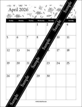 Editable Homeschool Planner | Black & White Floral for March 2025 ...