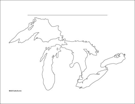 Free Great Lakes Map Printable for Homeschool Unit Studies | Sallie ...