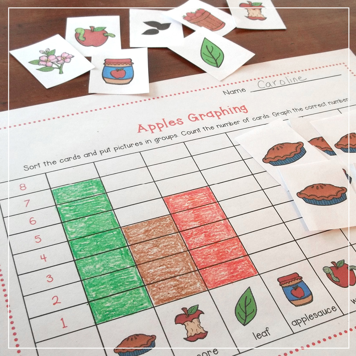 Free Apples Graphing Activity | A Quiet Simple Life