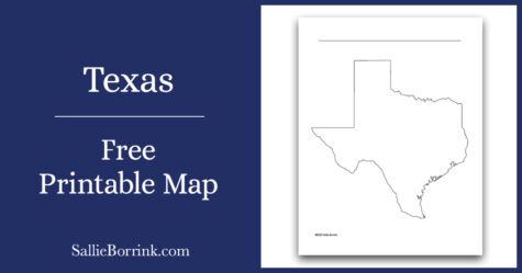 Free Texas Map Printable for State Studies | A Quiet Simple Life ...