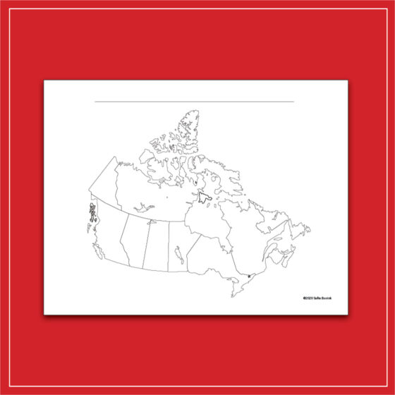 Free Printable Canada Map – Blank Outline Map | A Quiet Simple Life